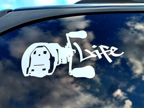 Reel life fishing vinyl decal sticker Paper Paper & Party Supplies etna ...