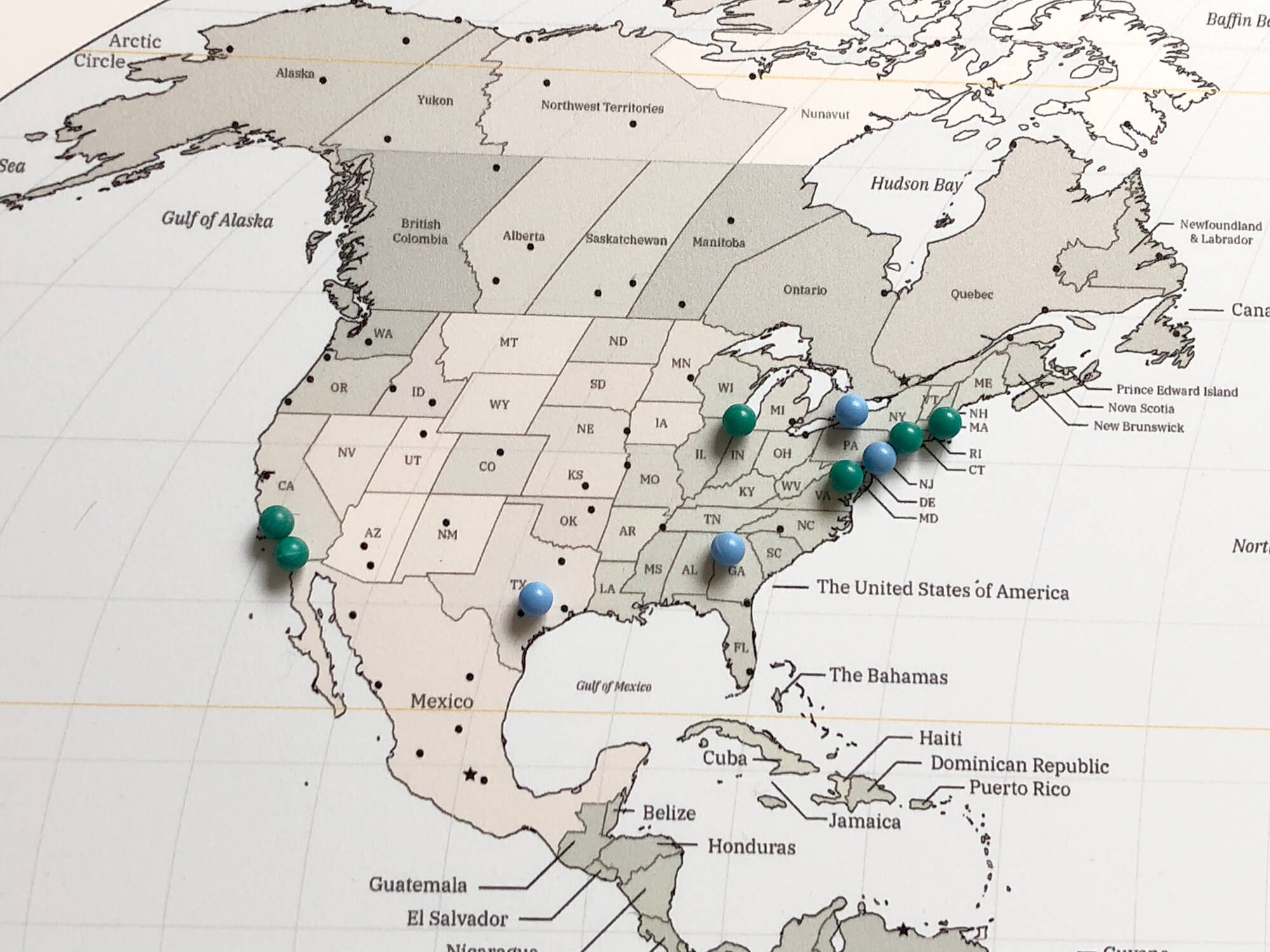Printable World Map With ACCURATE Country Sizes and Earth Colors! Push ...