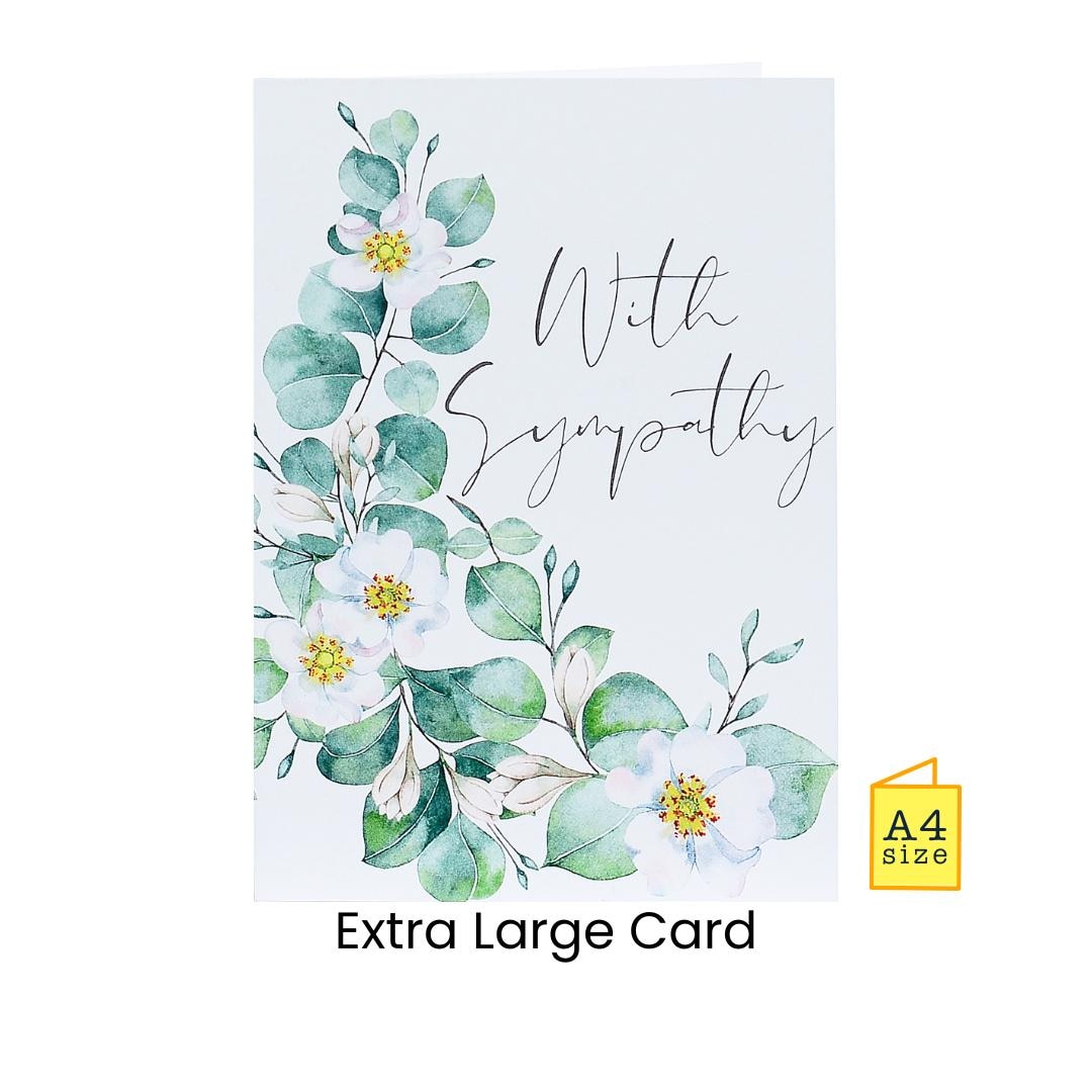Large Sympathy Card | Sincere Condolences | Thinking of You | Sorry for ...