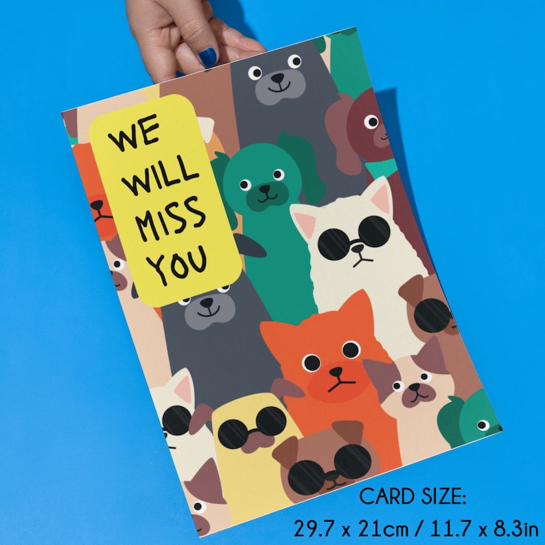 LARGE Farewell Card Goodbye Coworker or Colleague Leaving Giant A4 Size ...