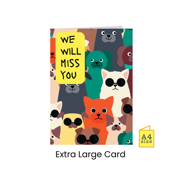 Farewell Giant Card - Etsy