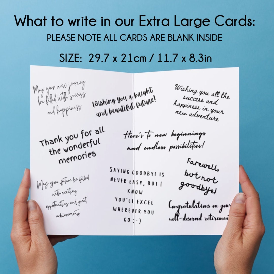 Sorry You're Leaving LARGE Card Farewell Co-worker - Etsy