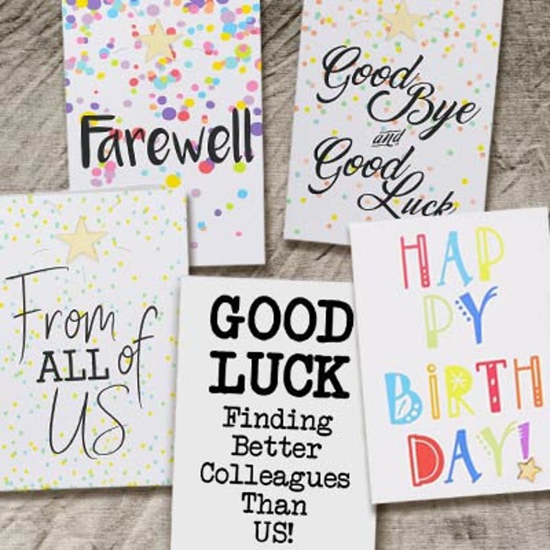 Leaving Card Farewell Coworker or Colleagues Extra Large Giant A4 Big ...