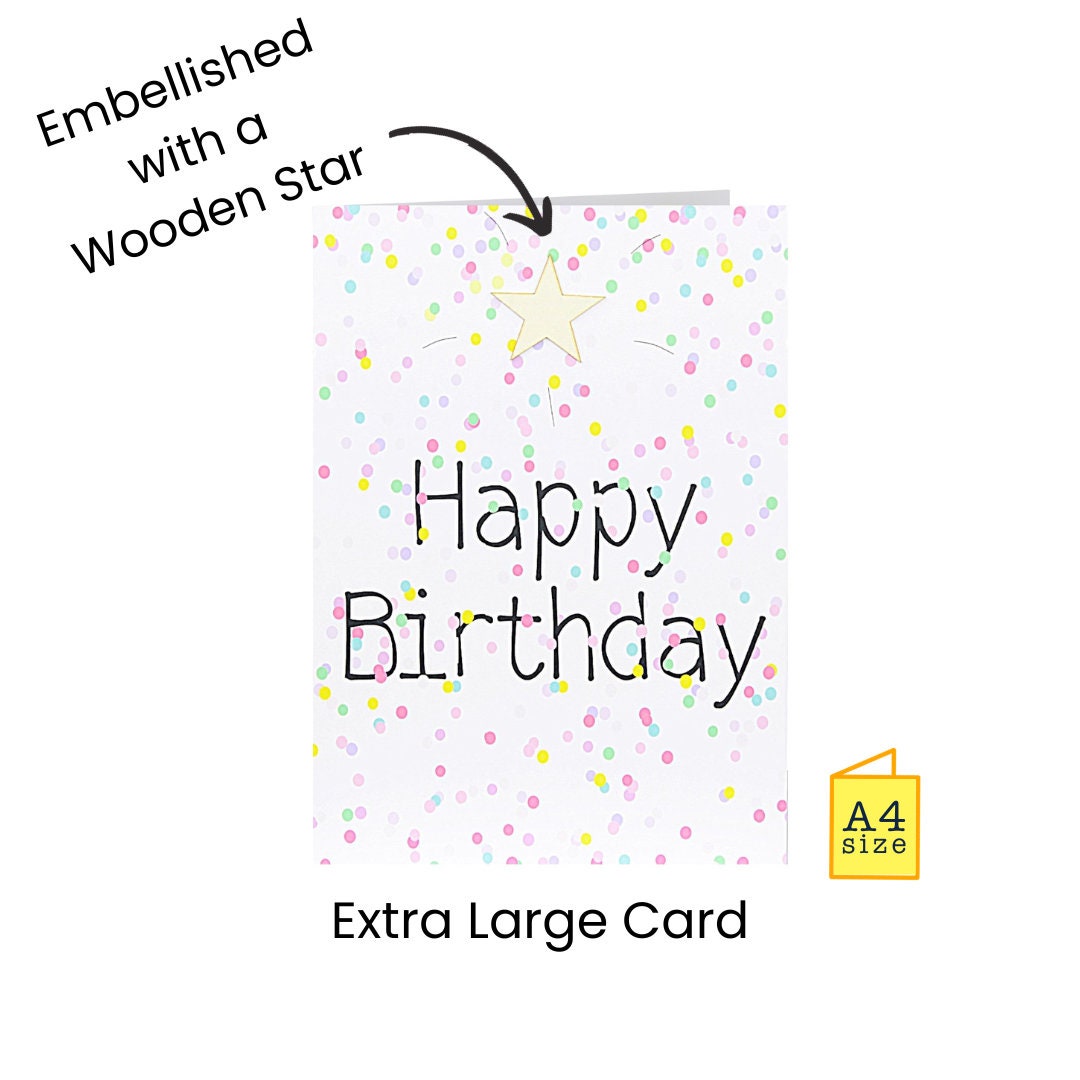 EXTRA LARGE Birthday Card Daughter, Girls, Female, Sister ...