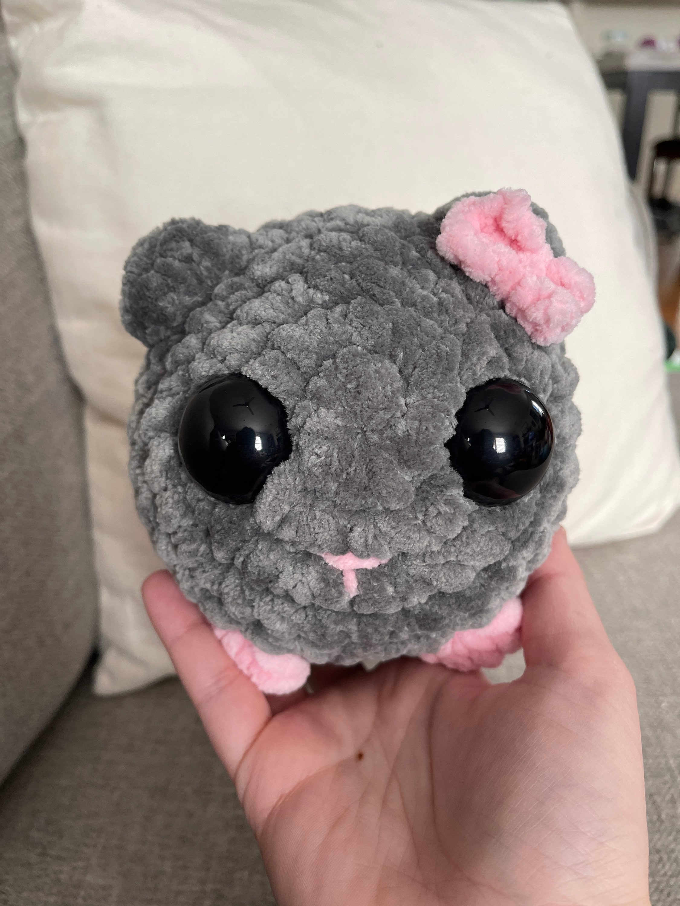 Sad Hamster Meme Crochet Plush, Made to Order, Im Just a Girl Hamster ...