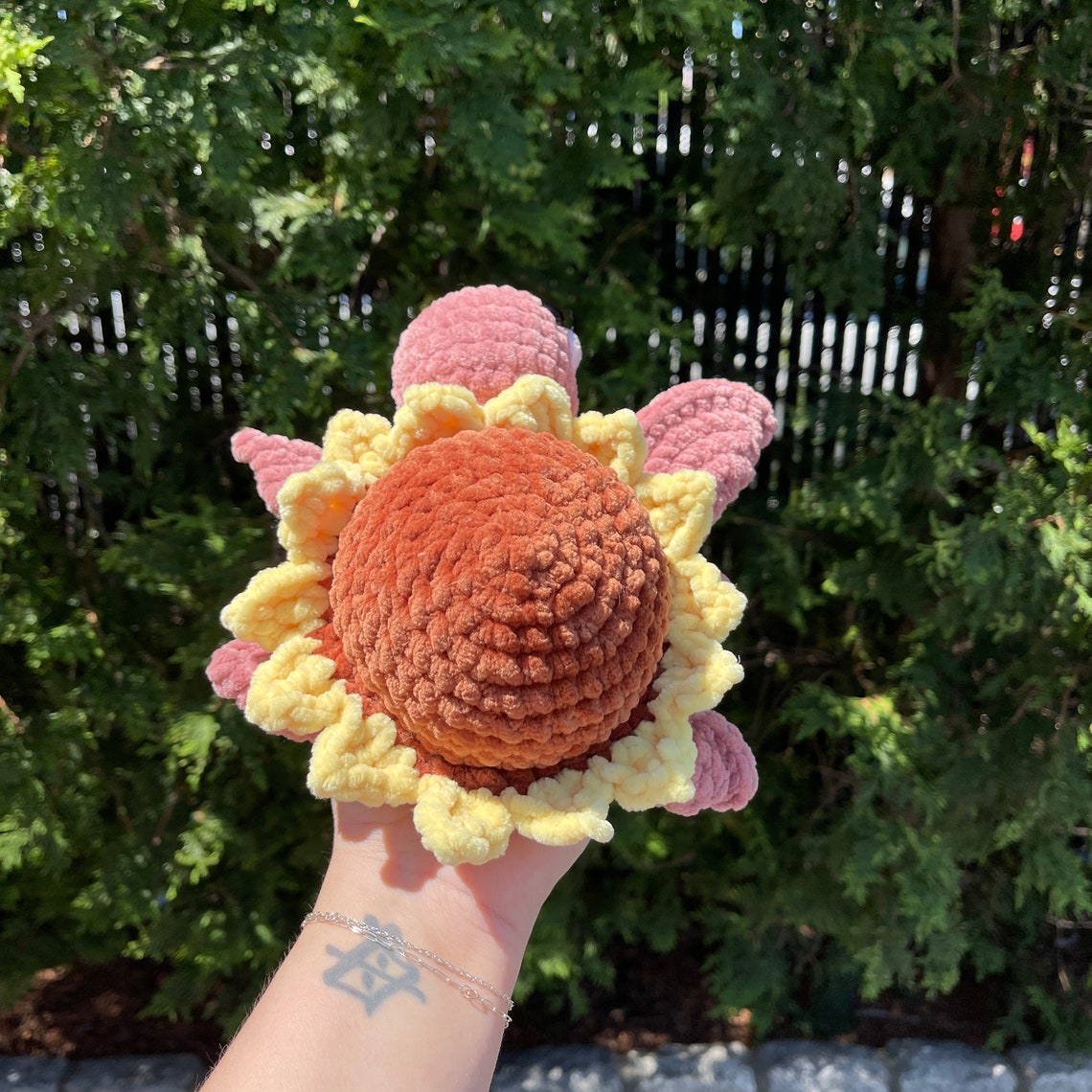 Crochet Sunflower Turtle | Sunflower Themed Turtle | Sunflower Plush - Etsy
