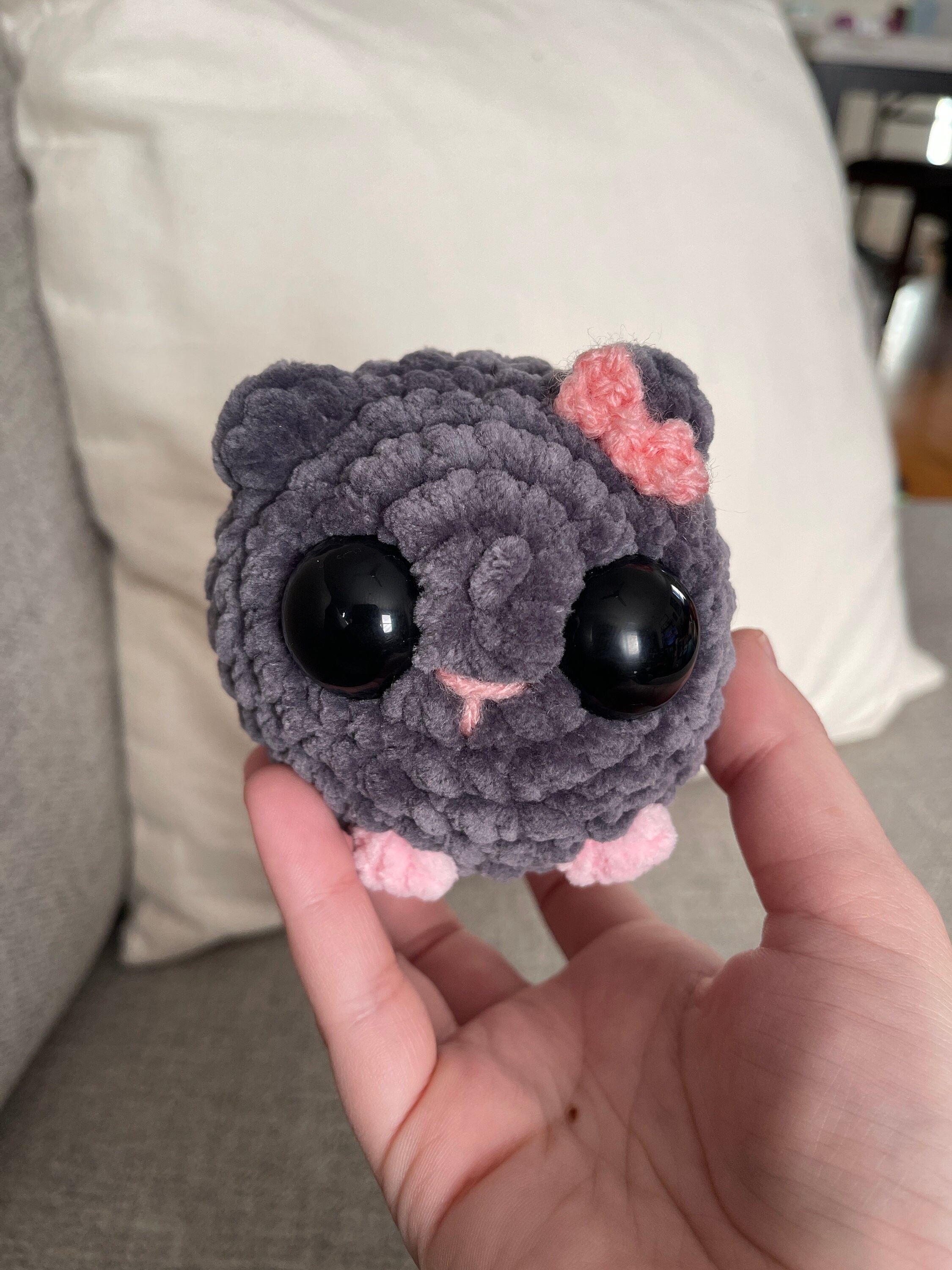 Sad Hamster Meme Crochet Plush, Made to Order, Im Just a Girl Hamster ...