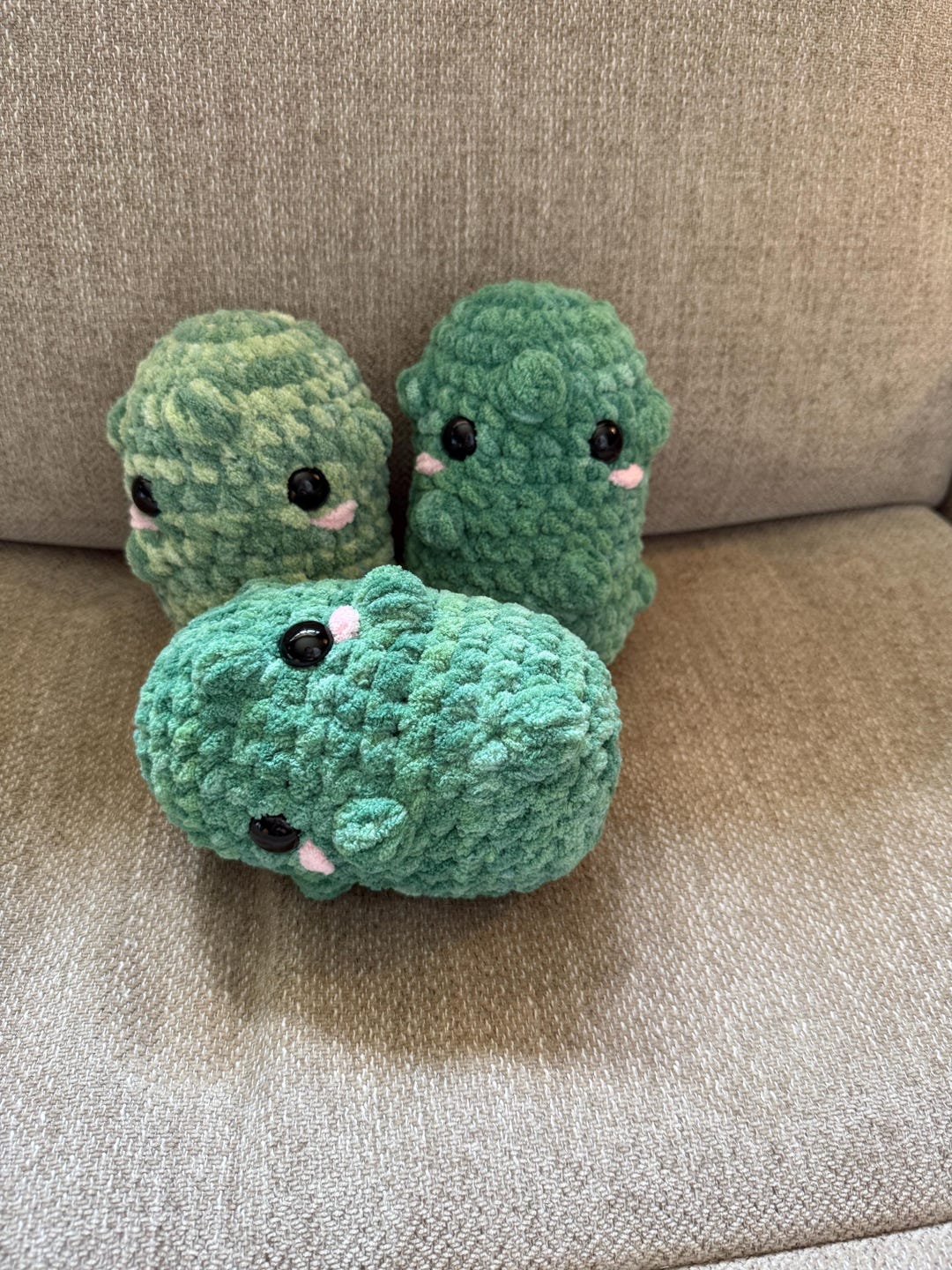 Pickle Plush, Crocheted Pickle Plush, Pickle Plushie, Crocheted Food ...