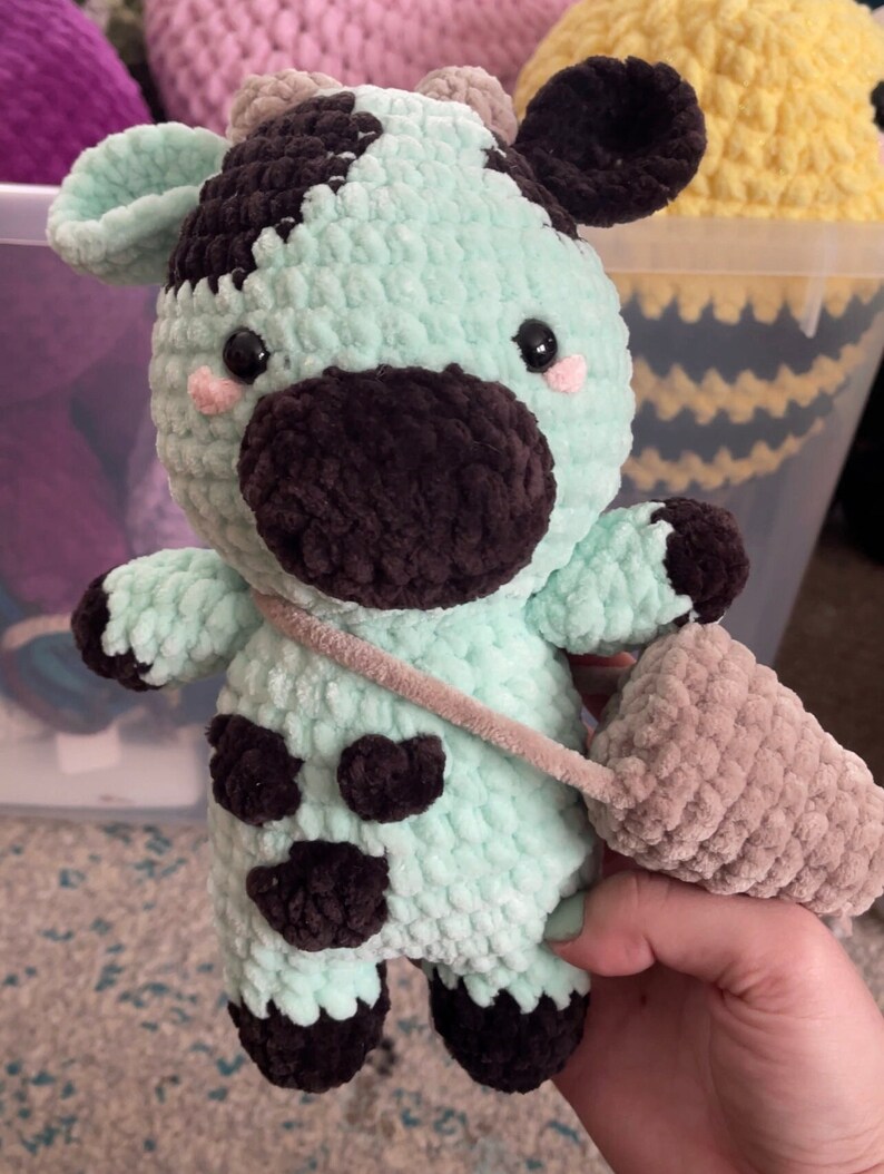 CUSTOM Crochet Cows | Kawaii Cow Plush | Crochet Cow Plush | Cute Cow ...