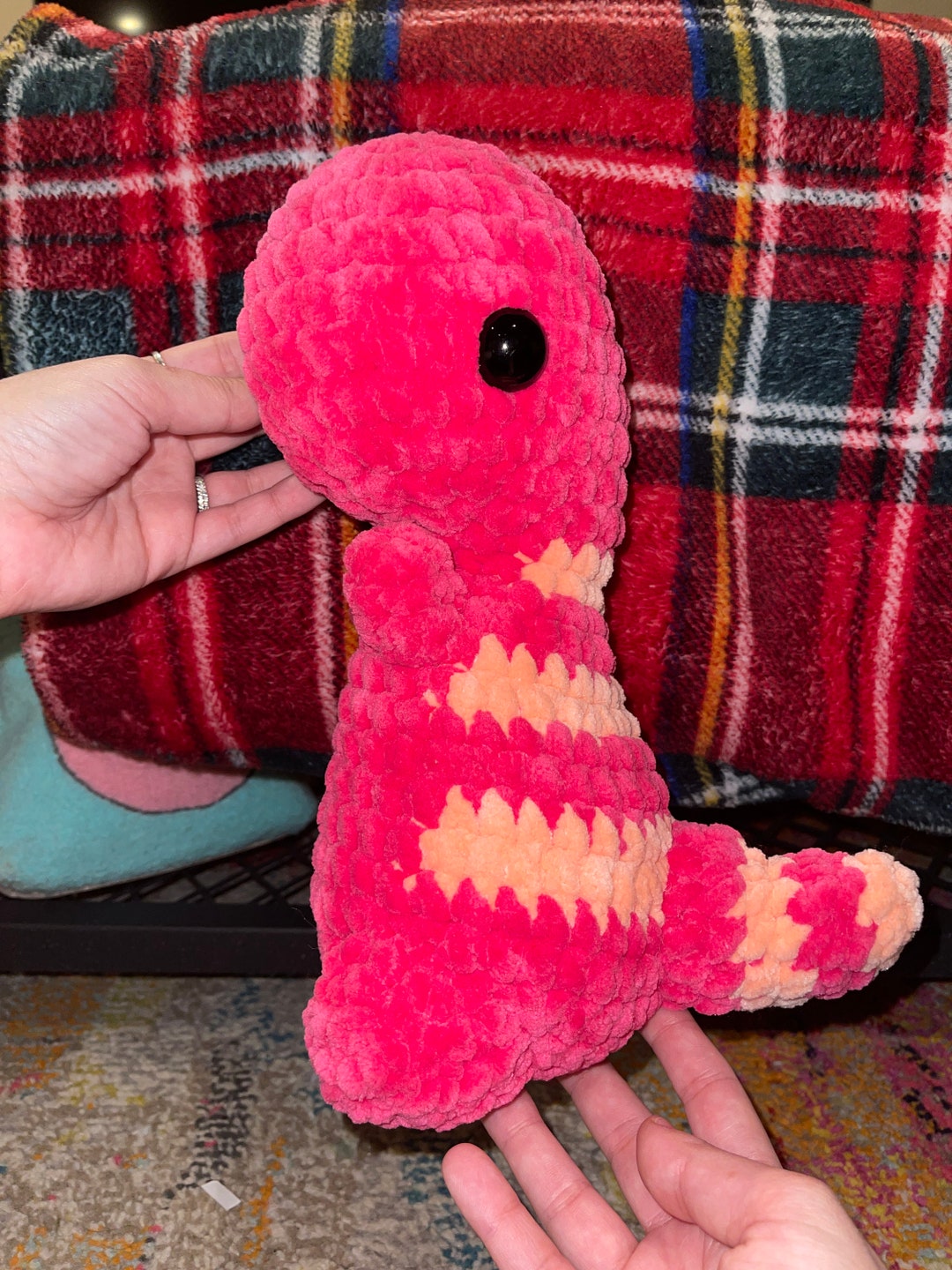 CUSTOM X-large T-rex Crochet Plush | T-rex Plush | Dino Plush ...