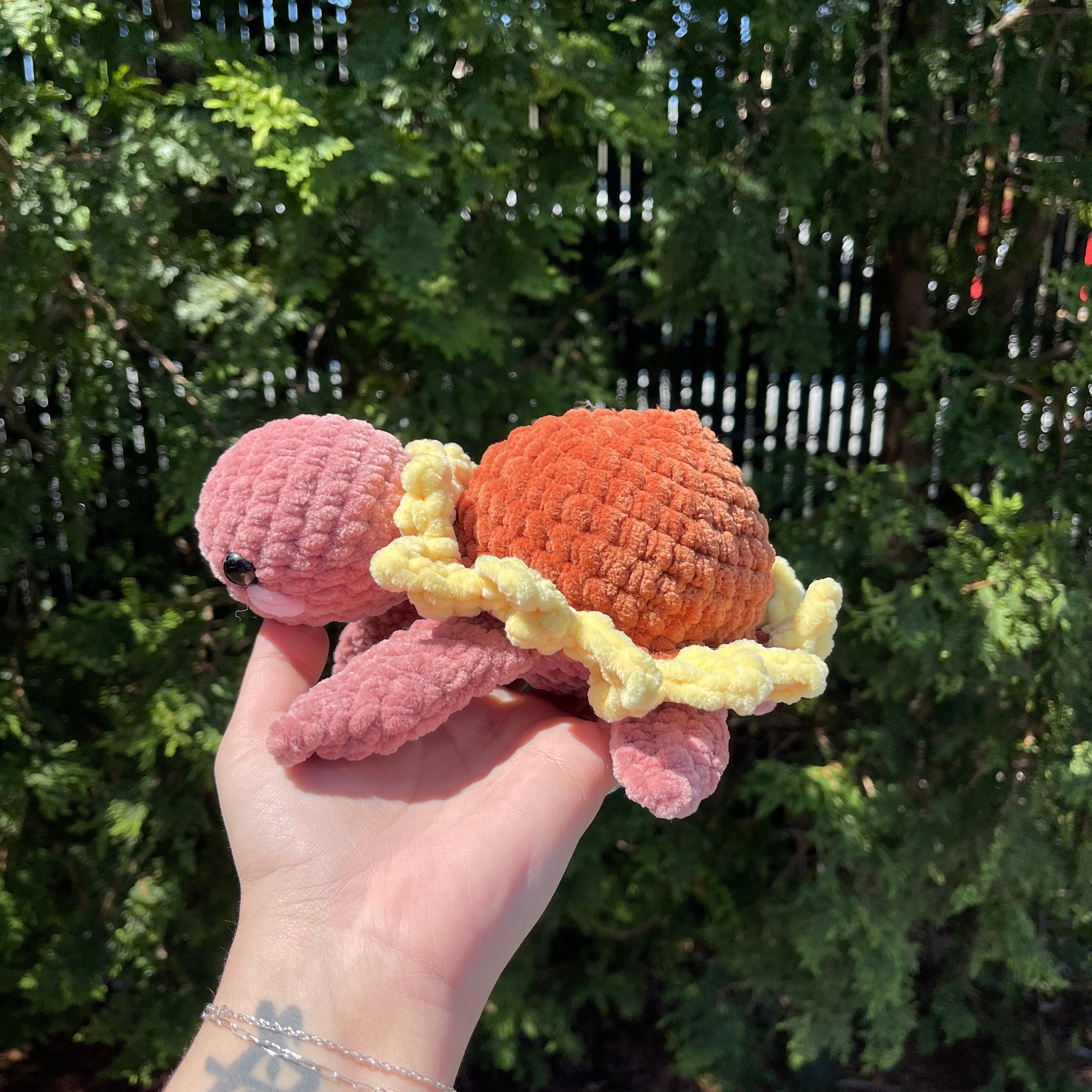 Crochet Sunflower Turtle | Sunflower Themed Turtle | Sunflower Plush - Etsy