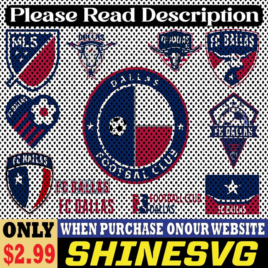 Fc-dallas Soccer Team Svg FC Dallas Svg M L S Teams Svg M L - Etsy