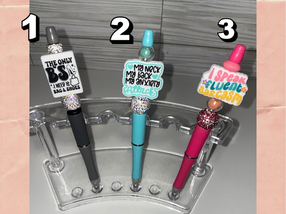 Sassy Quote Pen/funny Pen/sarcasm Pen/focal Pen/anxiety Pen/bling Pen ...