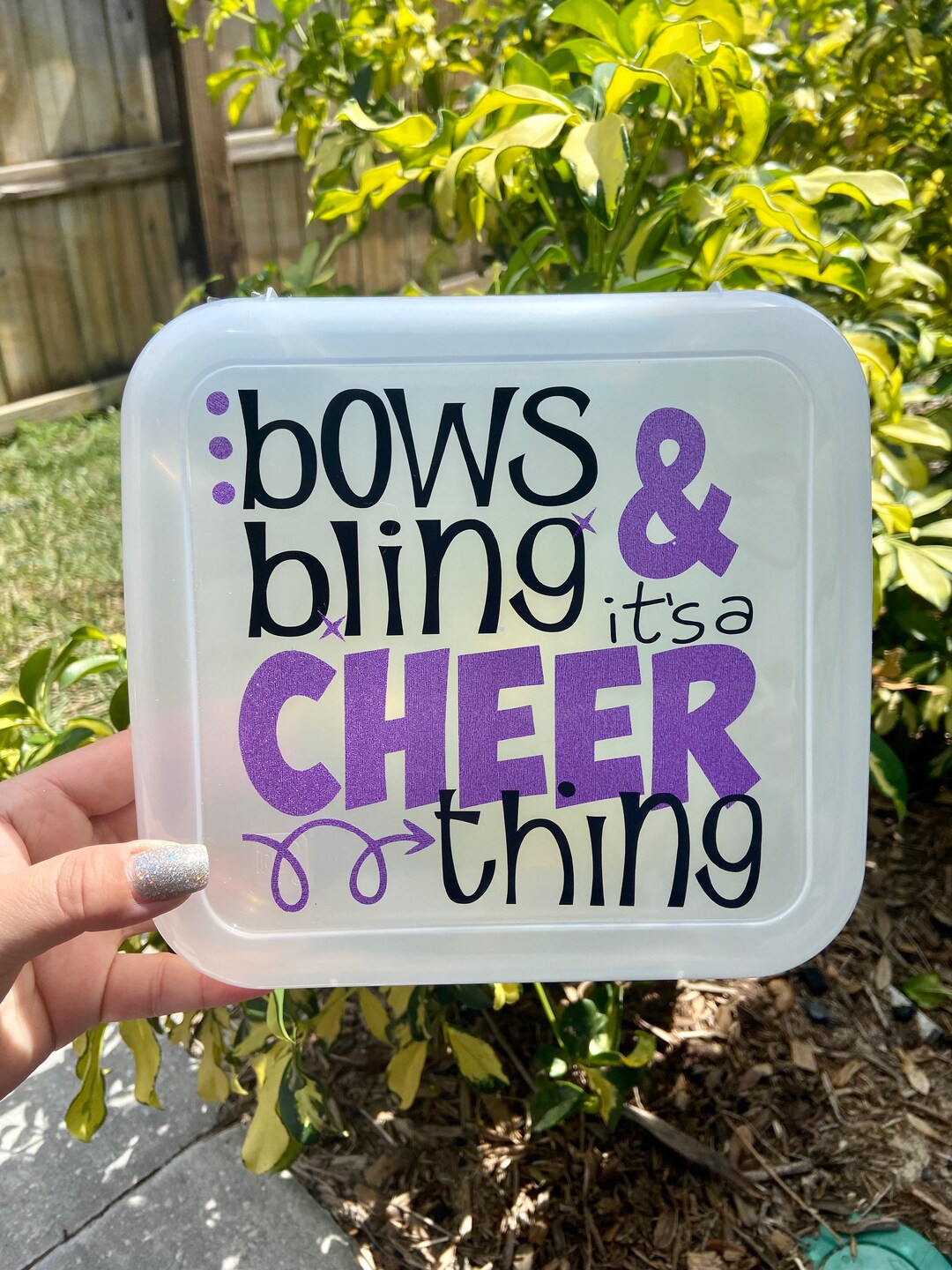 Bow Box- Cheer Bow Holder- Cheer Bow Box- Cheer Team Gift ...