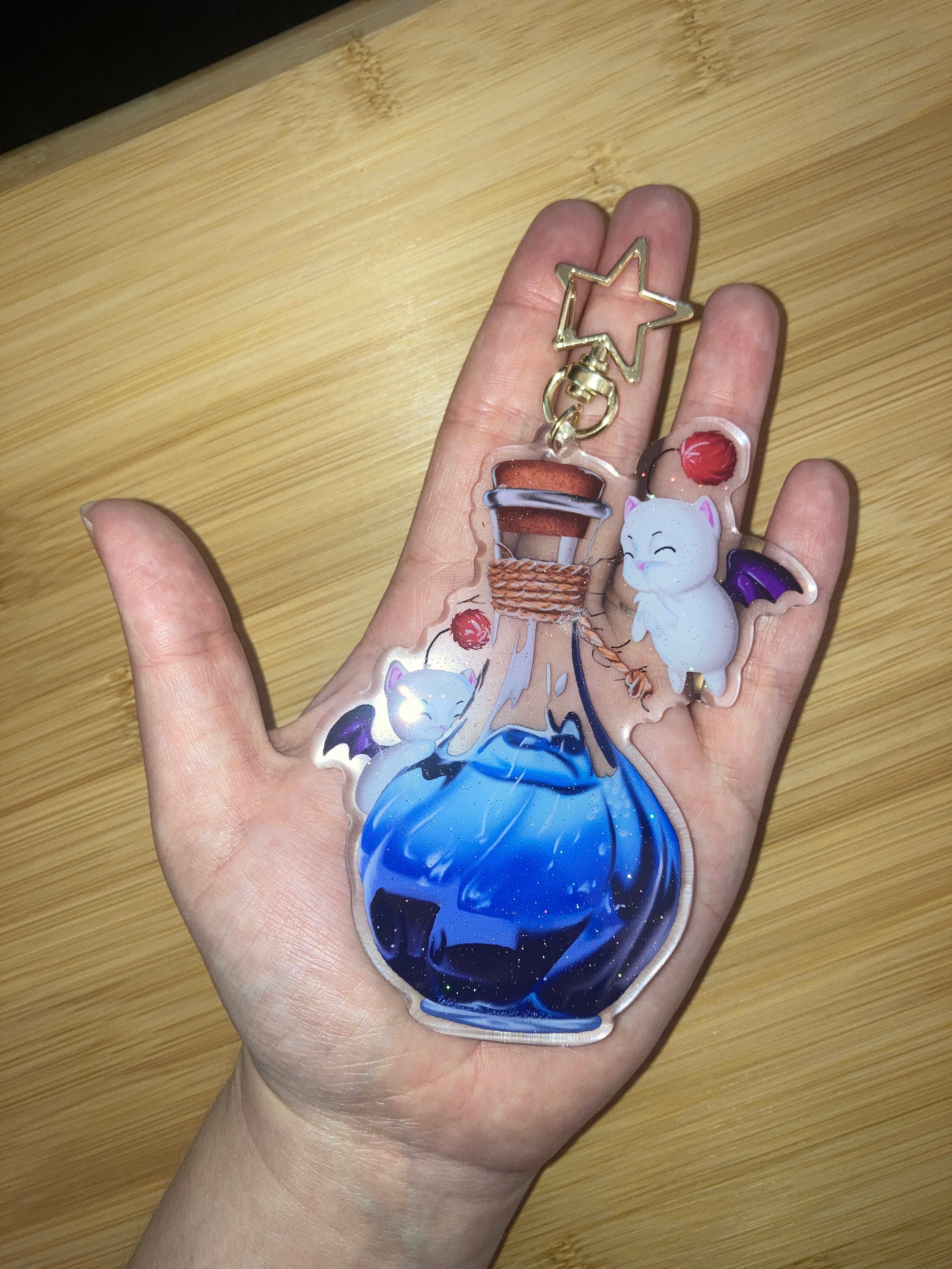 Final Fantasy Potion Series Moogle Potion Keychain - Etsy