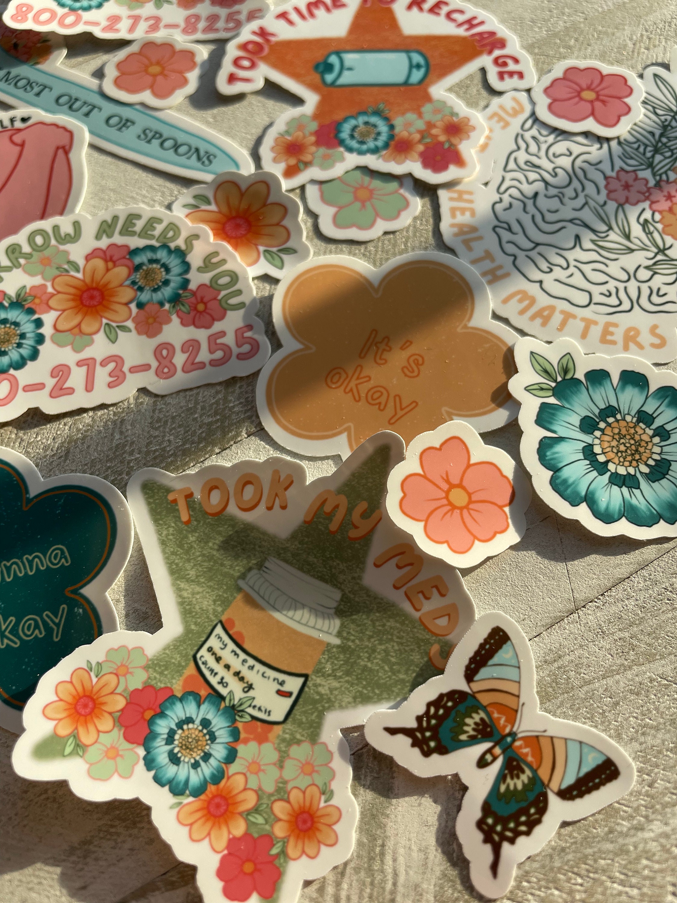 Waterproof Mental Health Sticker Pack Mental Illness Stickers ...