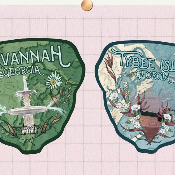 Savannah Ga Sticker - Etsy