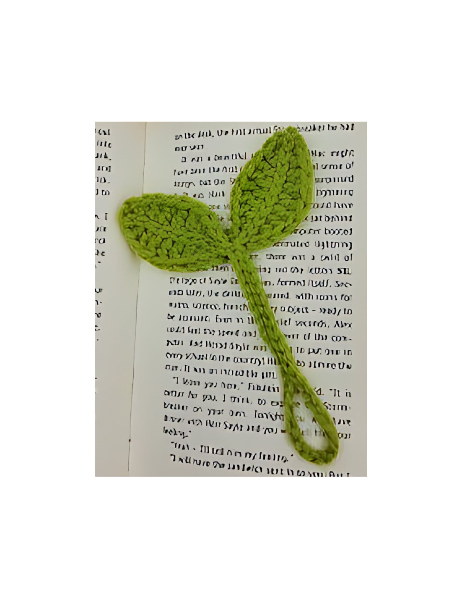 Leaf Sprout Crochet Pattern for Headphones, Bags, Loose Cords Digital ...