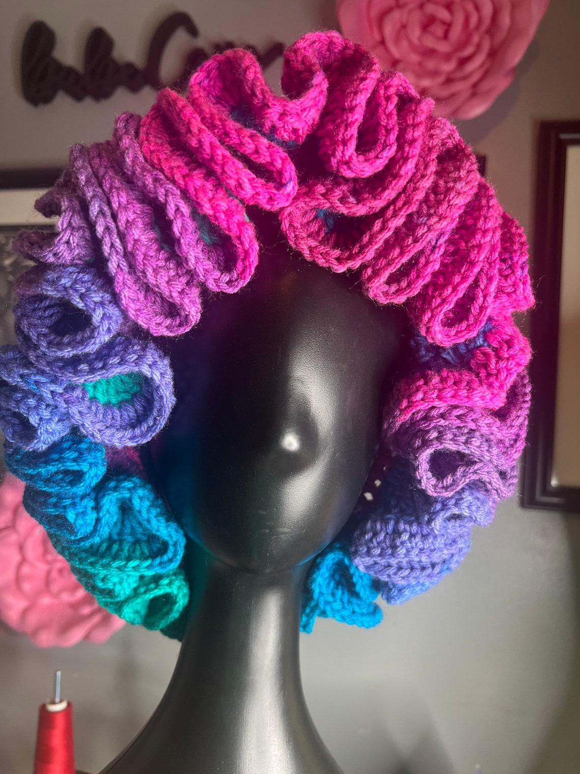 Summer Berries Crochet Ruffle Hat - Etsy