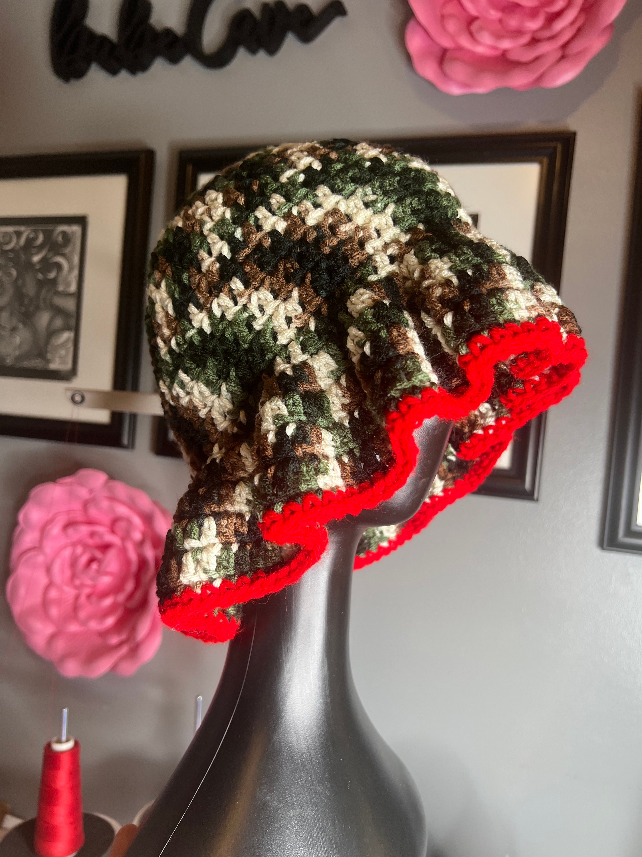 Summer Crochet Ruffle Beanie - Etsy