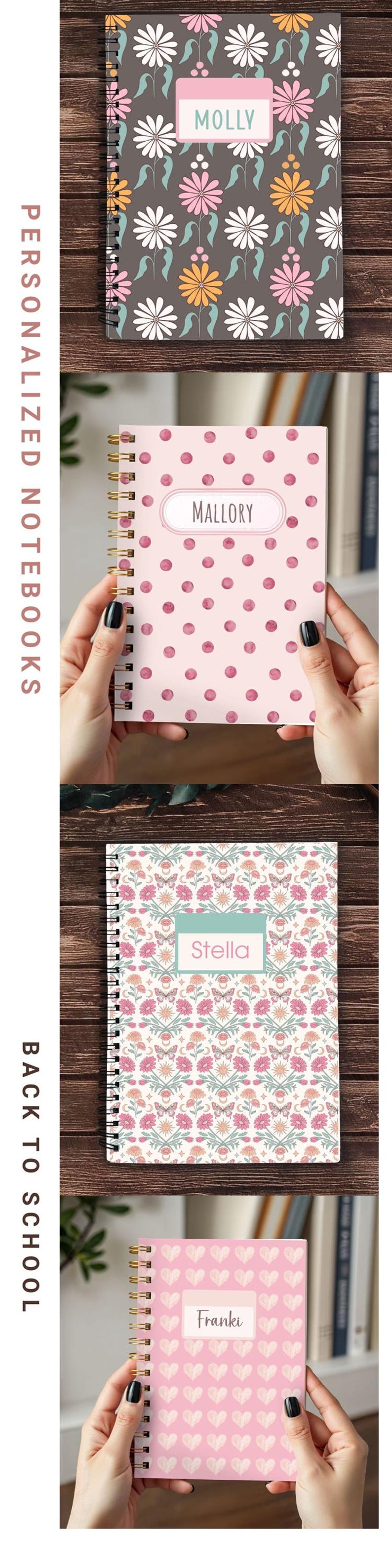 Butterfly Notebook Back to School Custom Girls Notebook Personalized ...