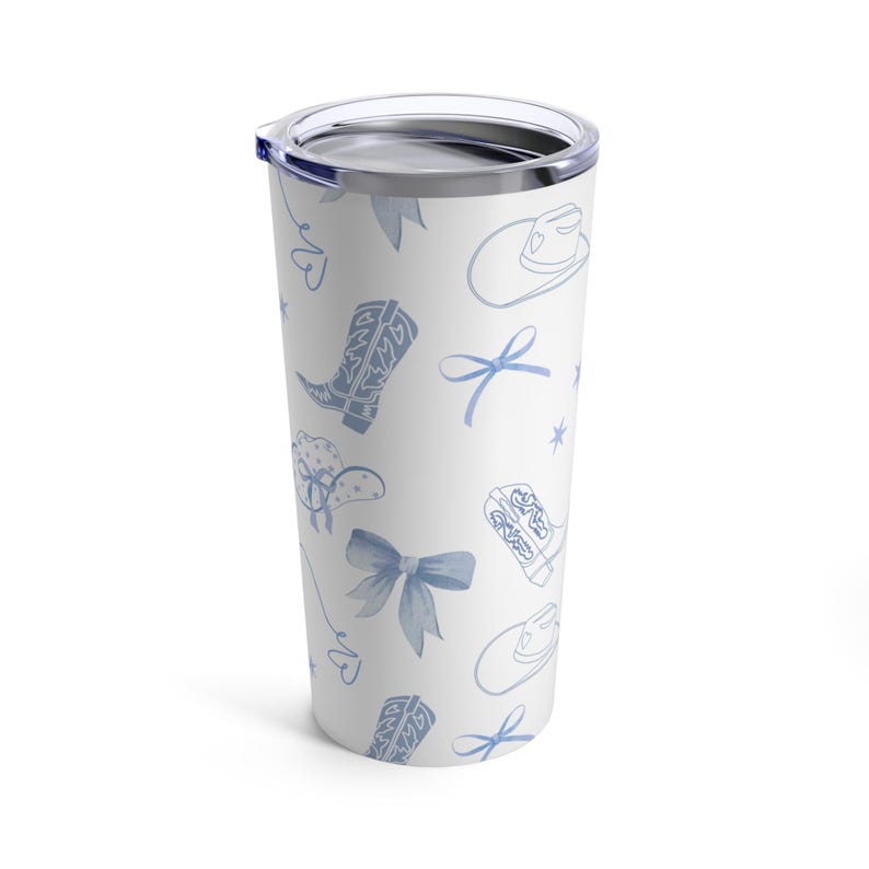 Blue Coastal Cowgirl Tumbler, Saltwater Girl Cup Blue Coastal Cowgirl ...
