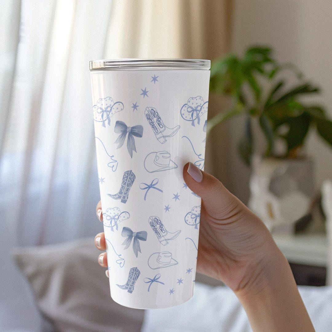Blue Coastal Cowgirl Tumbler, Saltwater Girl Cup, Coastal Cowgirl ...