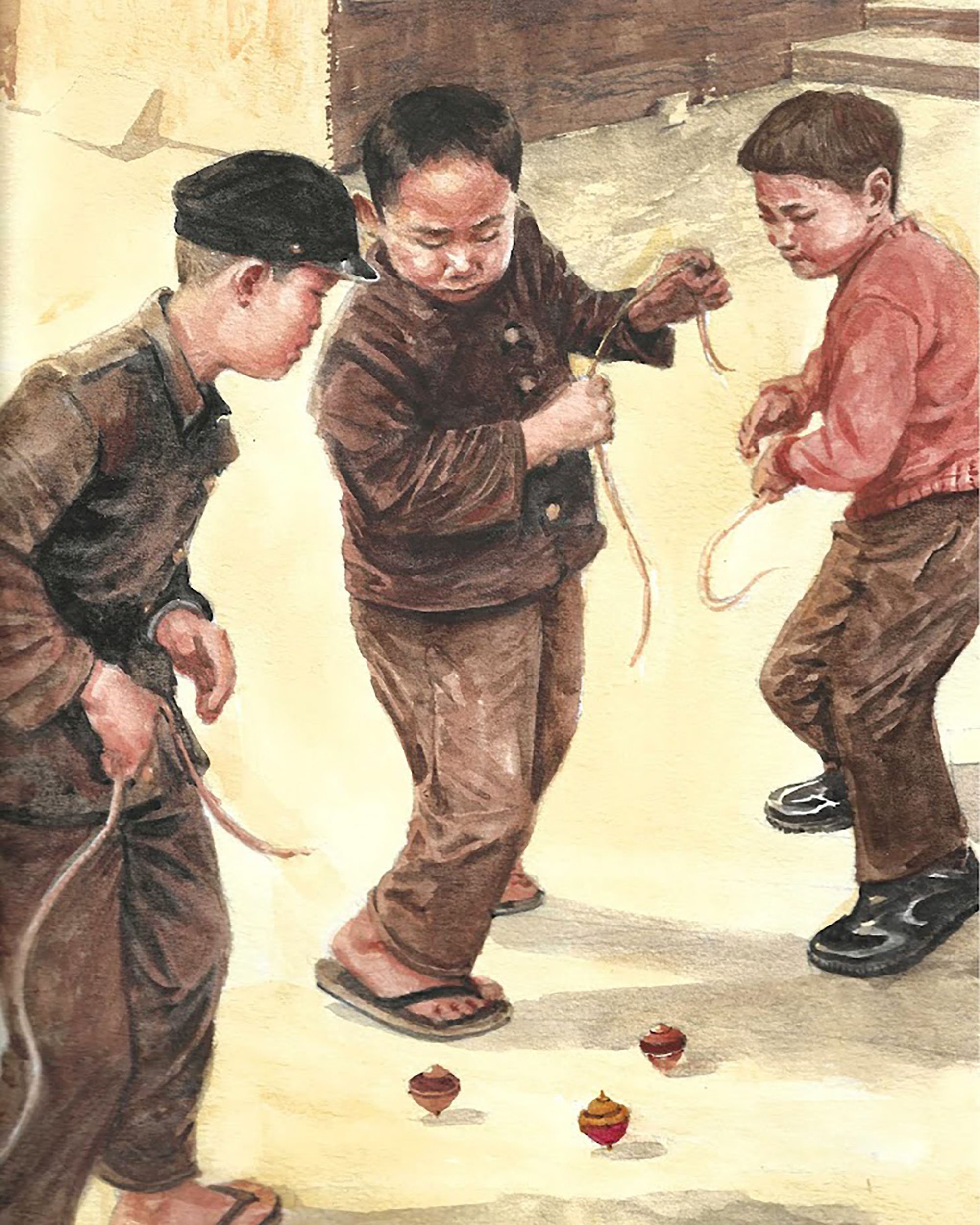 Top Game | Bewatercolorist Original Watercolor Painting Wall Art Kids ...