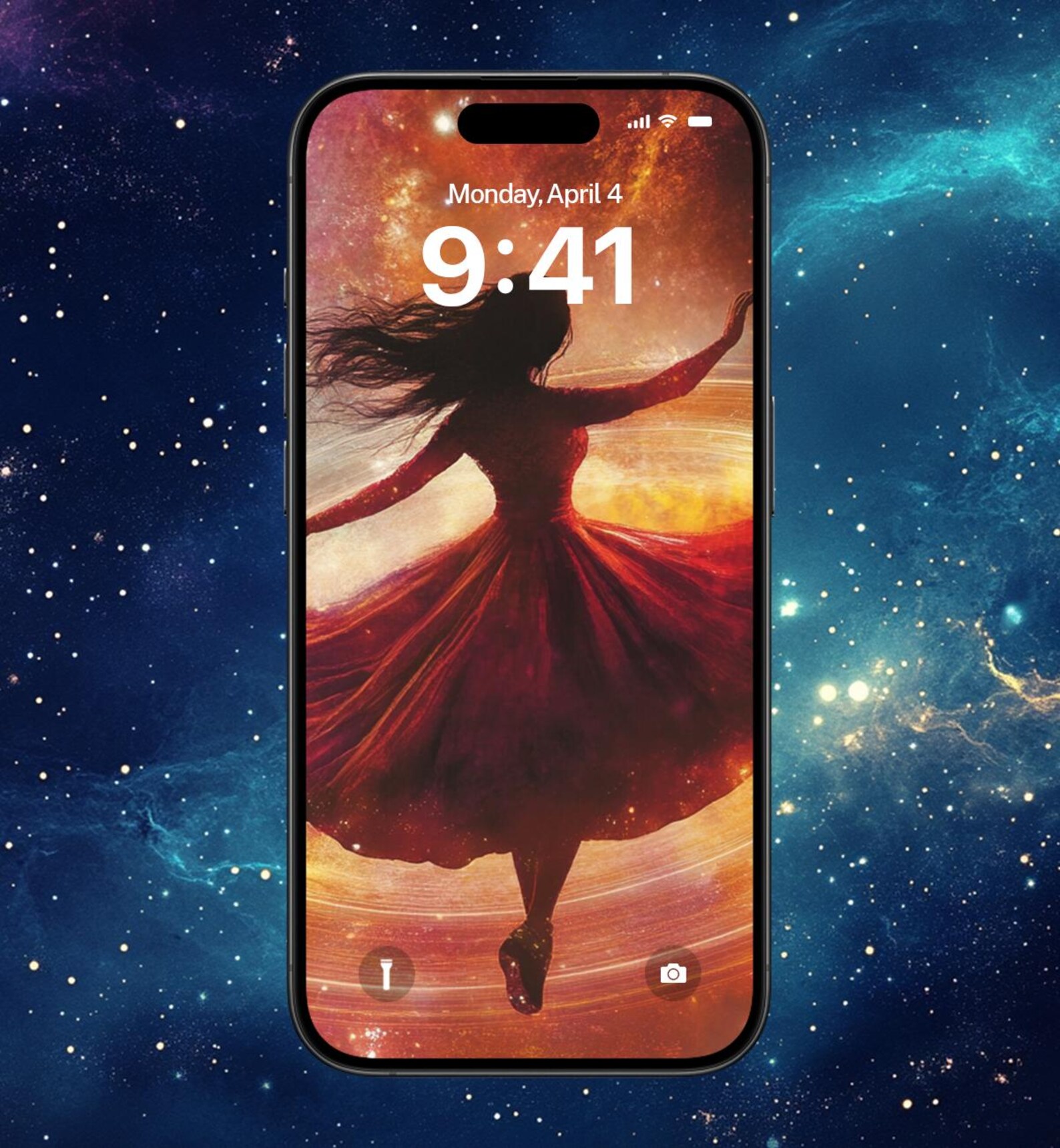 2025 iPhone Lock Screen Mockup (PSD) • Dark & Light Mode Wallpaper ...
