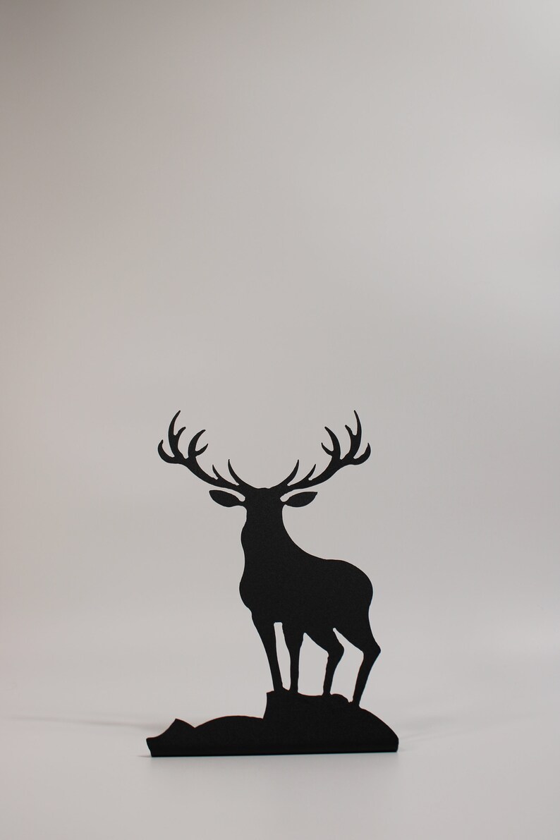 Rustic Deer Tabletop Paperweight Metal Tabletop Decor - Etsy