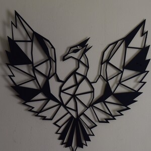 Phoenix Metal Wall Art Rising Phoenix Fire Bird Home Decor Symbol of ...