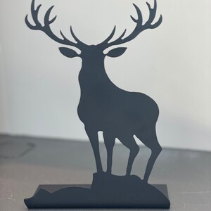 Rustic Deer Tabletop Paperweight Metal Tabletop Decor Office Decor ...