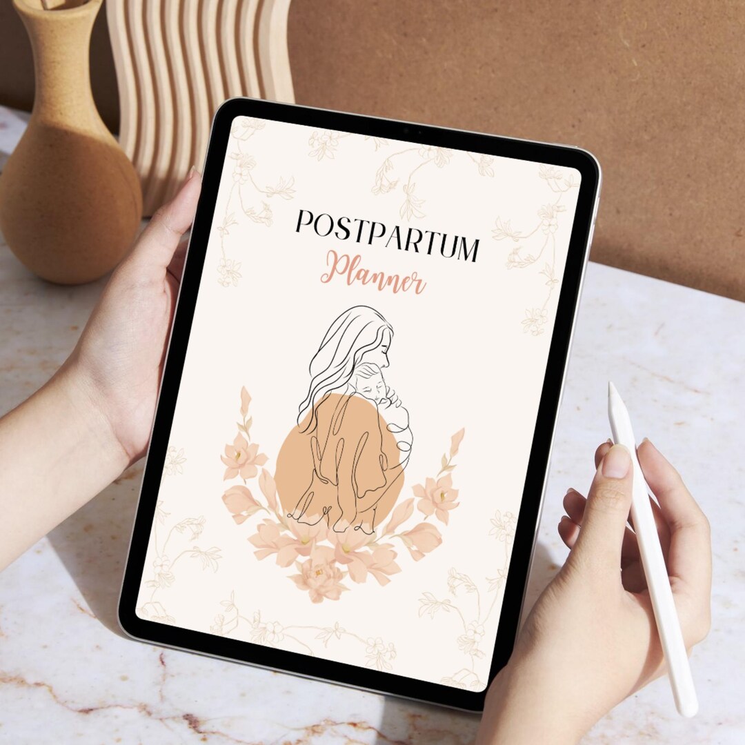 Postpartum Digital Planner | Printable Postnatal Self-care Journal ...