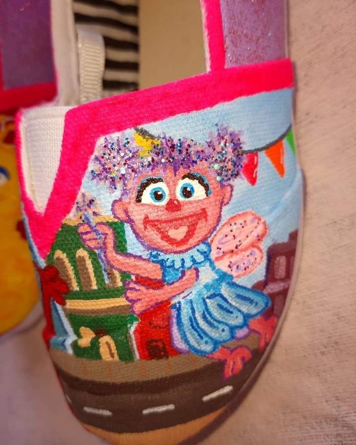 Sesame Street- Custom Kids Sneakers - Etsy