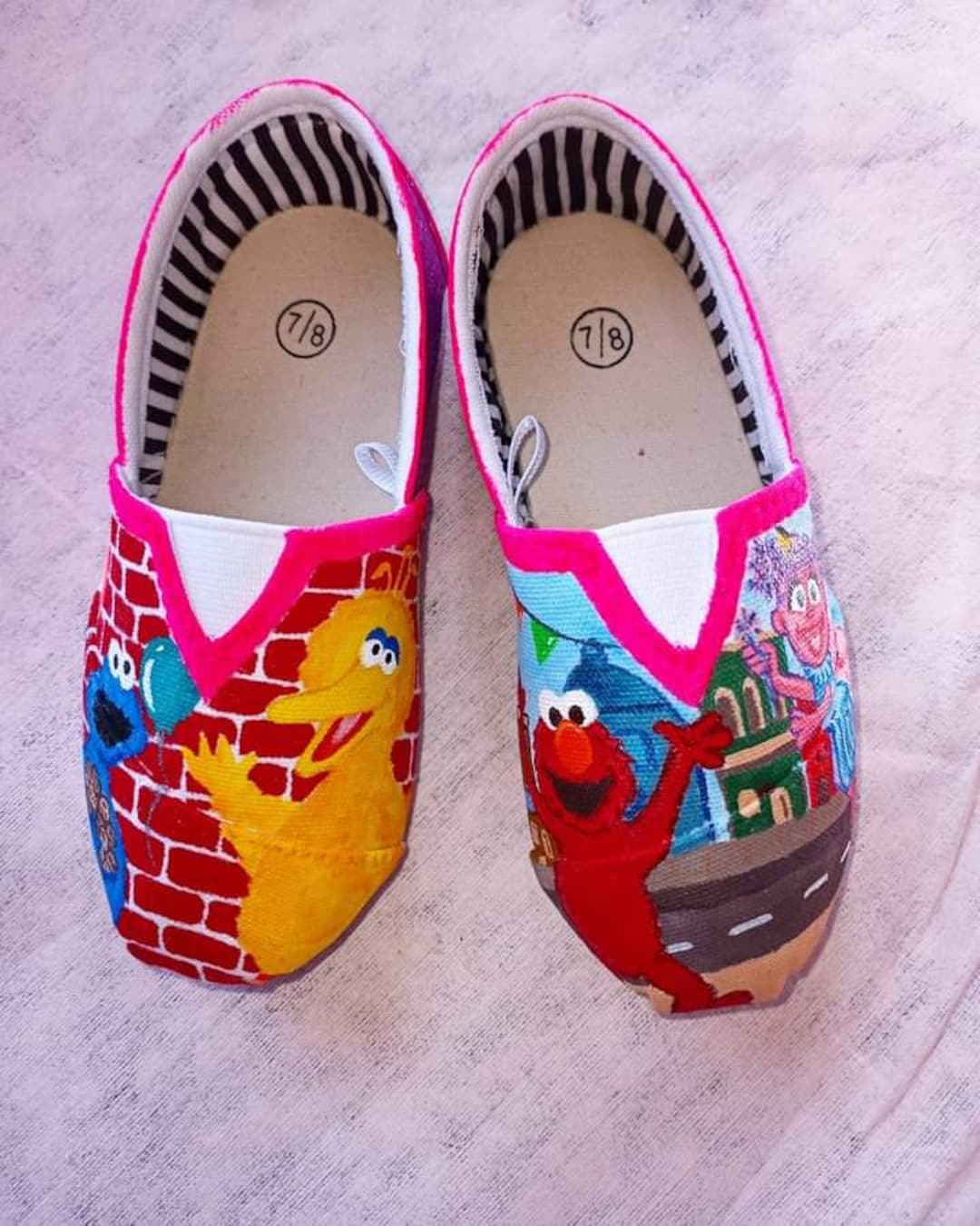 Sesame Street- Custom Kids Sneakers - Etsy