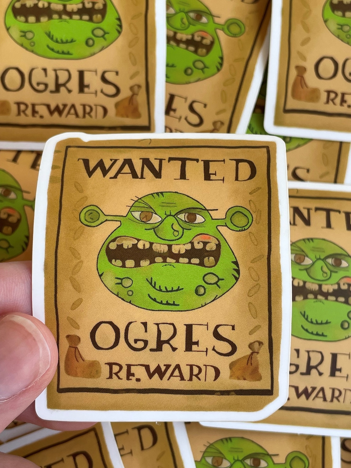 Shrek Sticker, Shrek Svg, Shrek Gift, Meme Sticker, Weather Proof ...