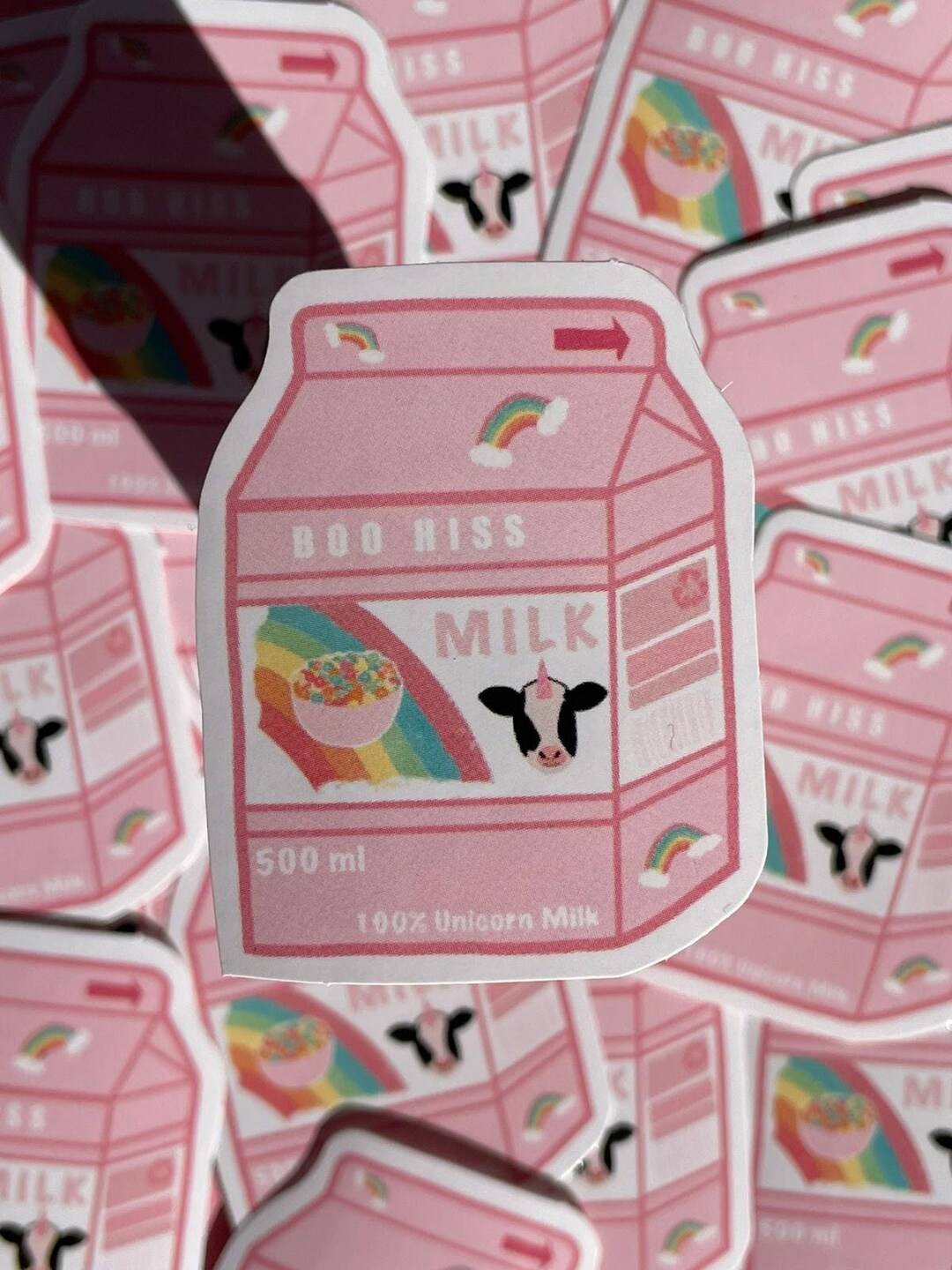 Unicorn Milk Sticker, Die Cut Sticker, Weatherproof, Laptop Sticker ...
