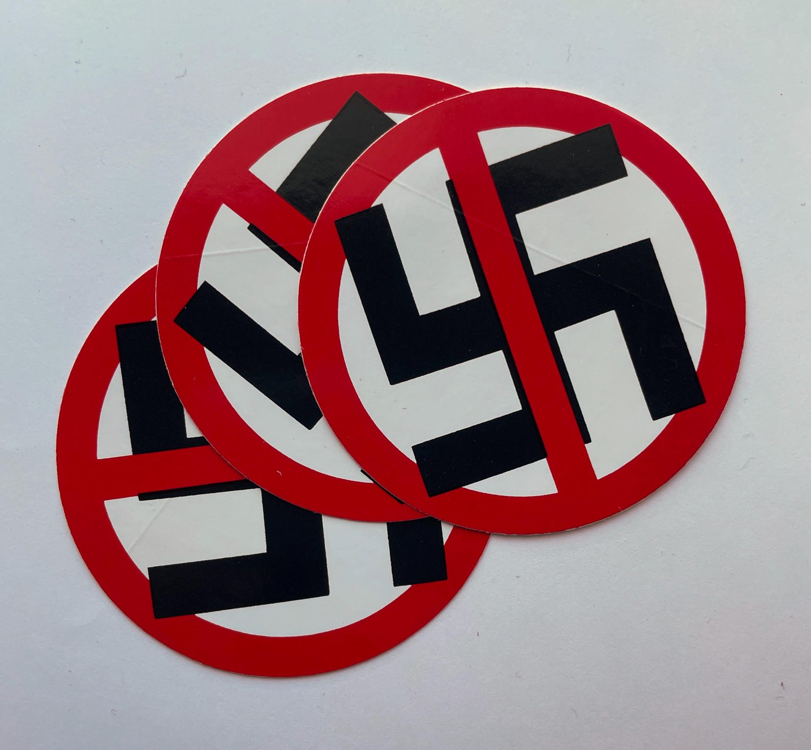 Stop Fascism Stickers X3 Screen Printed Outdoor Rated Features No-nazi ...