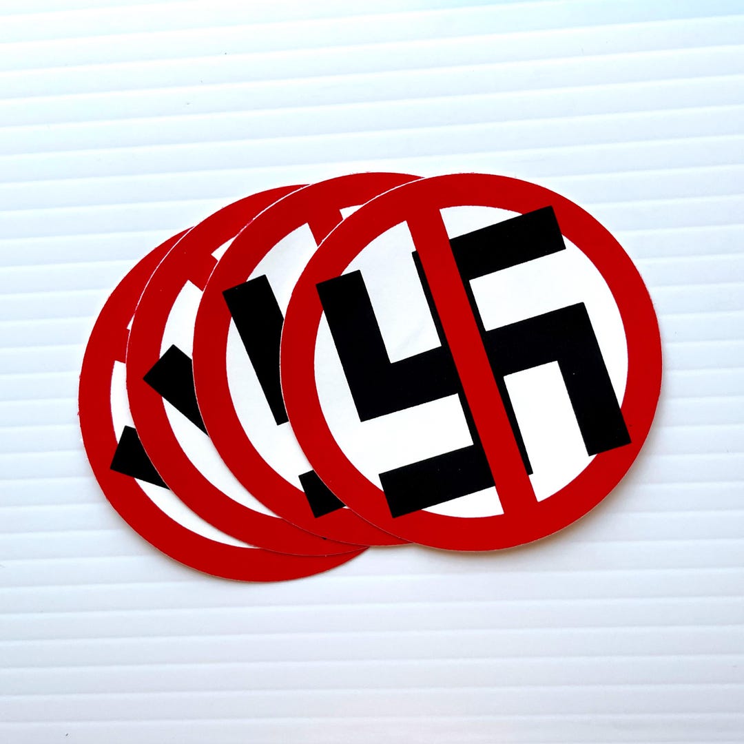 Stop Fascism Stickers X4 - Screen Printed Outdoor Rated Features No ...