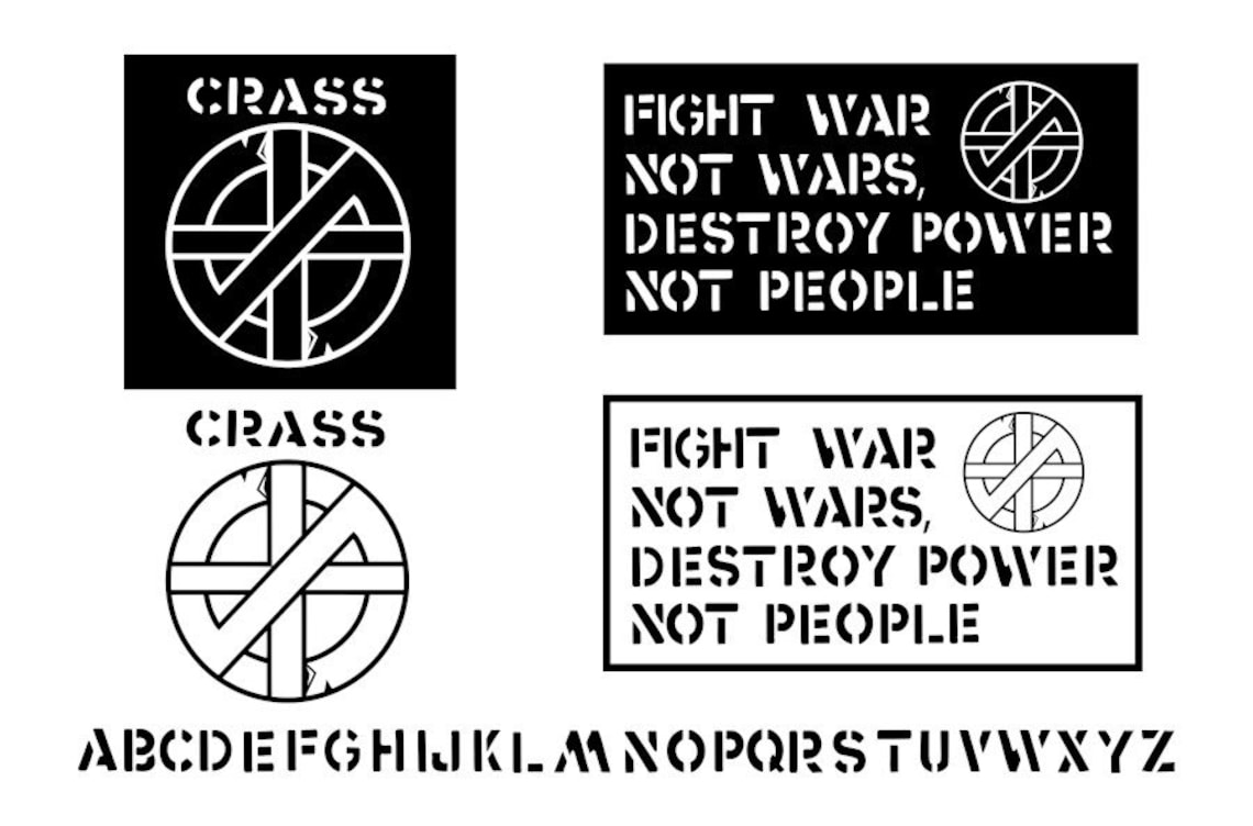 CRASS the Band Vector Clip Art .SVG - Punk Rock Downloadable Images ...