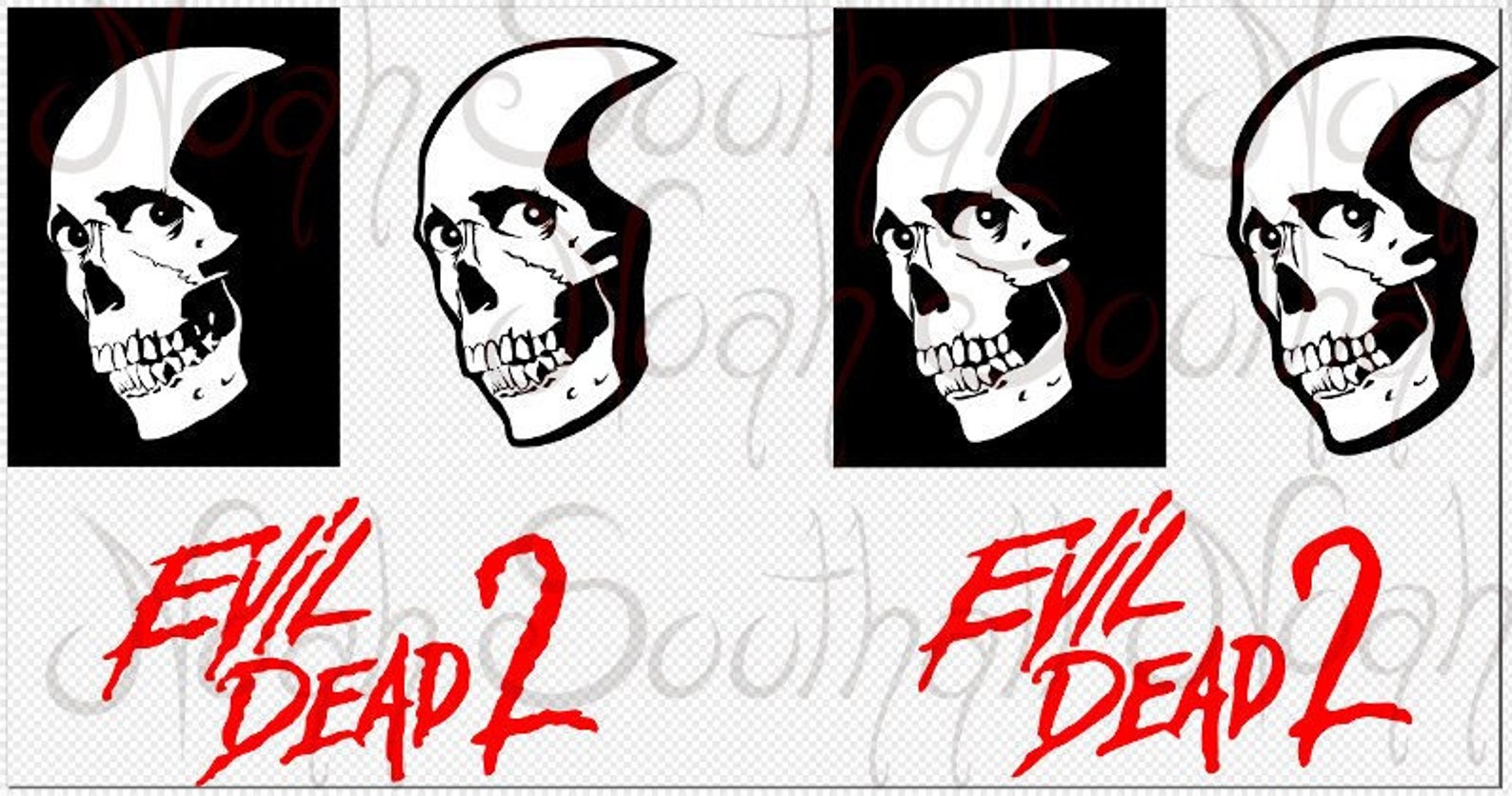 Evil Dead 2 Skull Vector Clip Art .SVG Downloadable Scale-able - Etsy