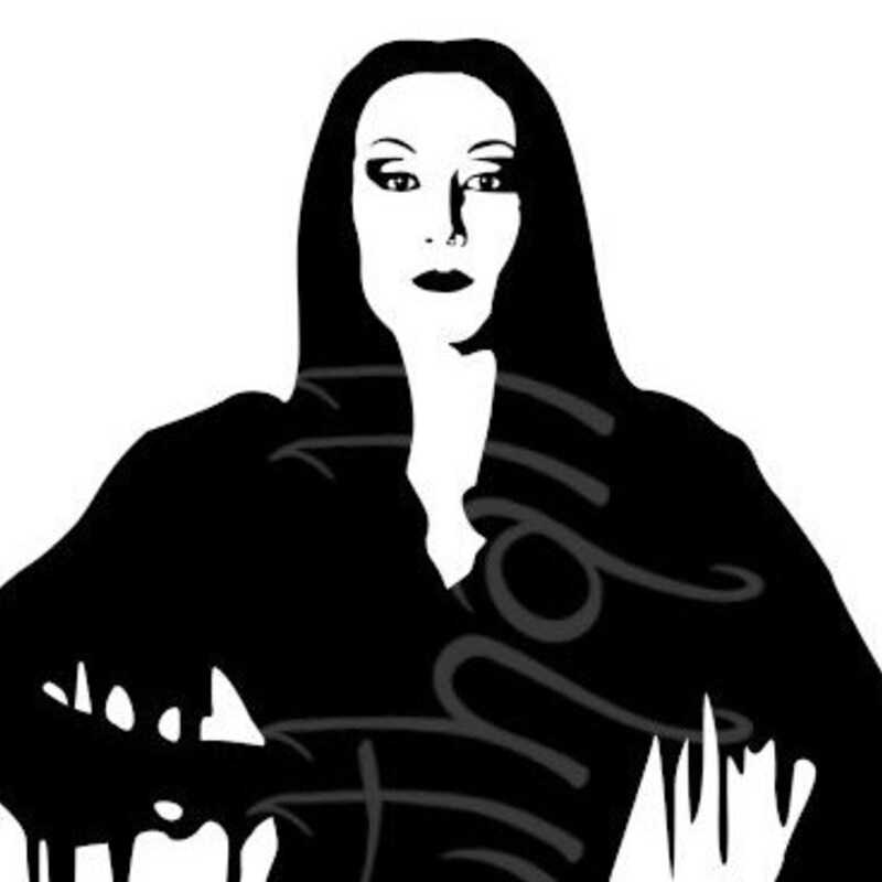Morticia Addams Svg - Etsy