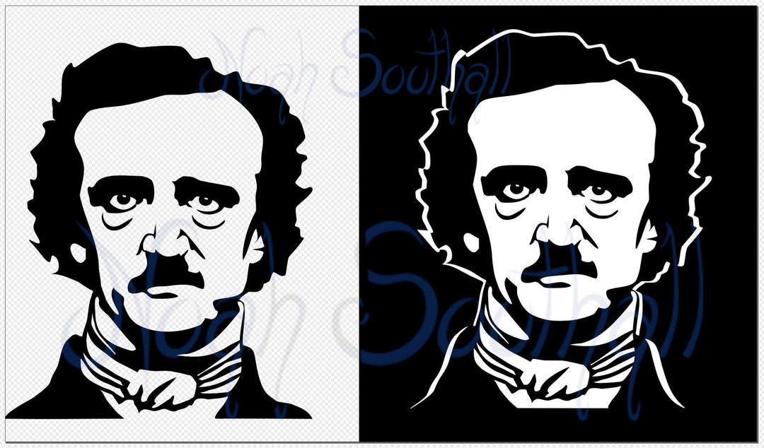 Edgar Allen Poe .SVG Vector Instant Digital Download - Etsy