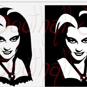 Lily Munster .SVG X2 - Yvonne De Carlo Inspired Vector Digital ...