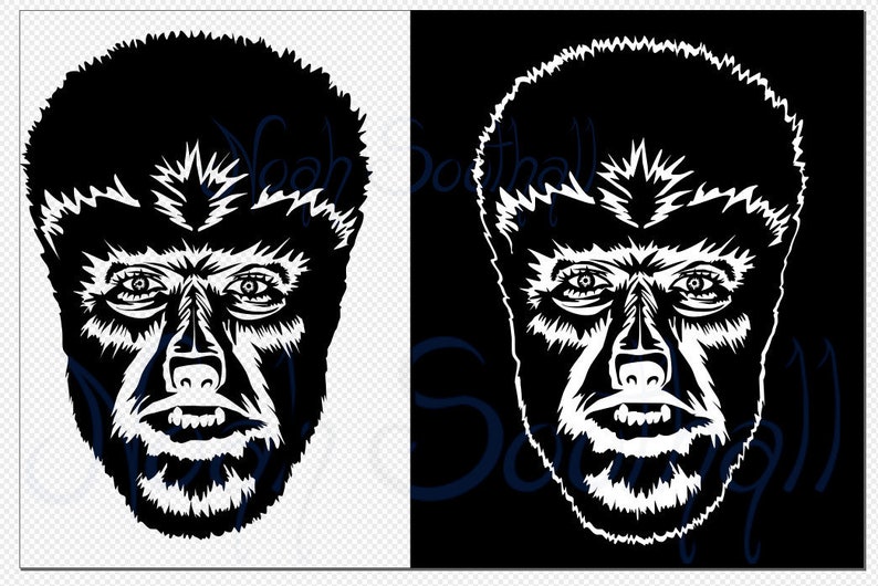 Wolfman 1941 .SVG & .pngs - Vector Instant Digital Download Original ...