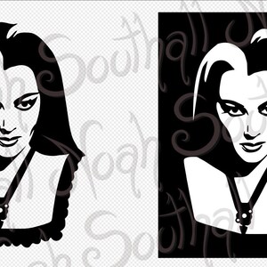 Lily Munster .SVG X2 - Yvonne De Carlo Inspired Vector Digital ...
