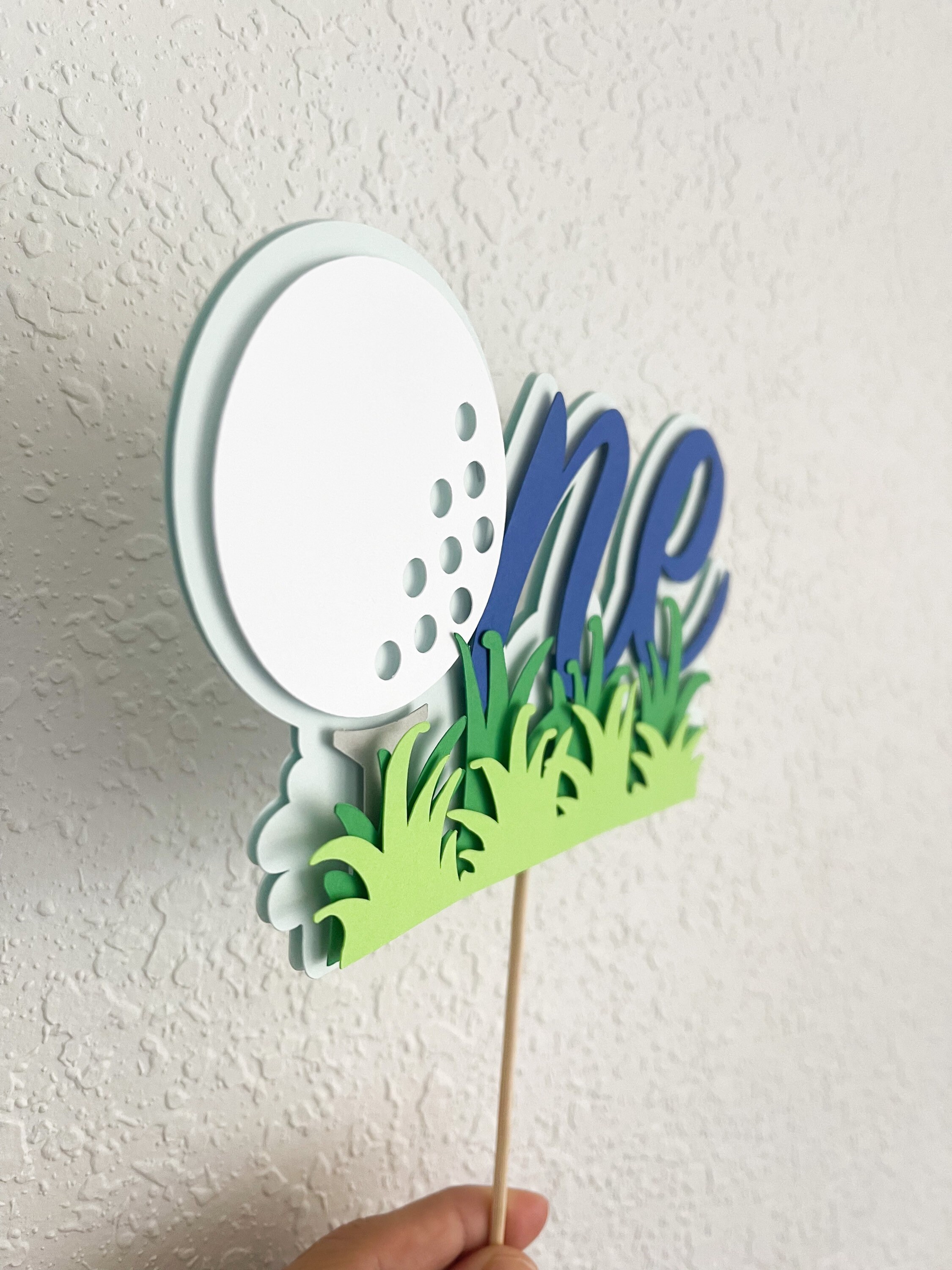 Golf Cake Topper Golf Theme Birthday Hole in One Golf First - Etsy