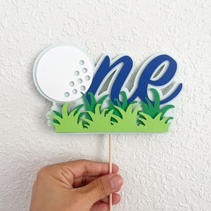 Golf Cake Topper, Golf Theme Birthday, Hole in One, Golf First One ...