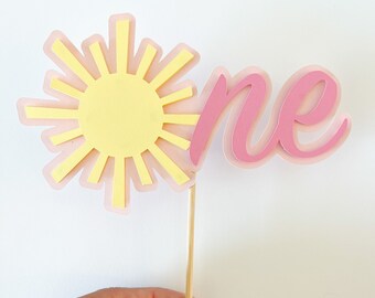 Sun One Cake Topper Sun Themed 1st Birthday Cake Topper You - Etsy