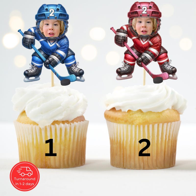 Hockey Cake Topper - Etsy